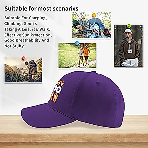 Cowgirl hat Ghost Letter Boo Hiking hat Hunting hat Gifts for Boyfriends Running Hat Purple