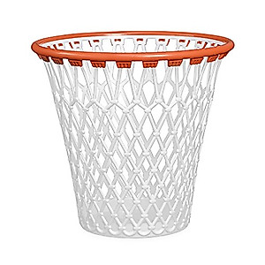 Balvi - Basket Wastebasket Quirky Design for Basketball Fans. Made in Very Strong Plastic. White Colour.