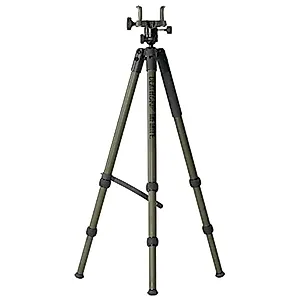 BOG DeathGrip Infinite Aluminum Tripod with Heavy Duty Construction, 360 Degree Ball Head, Quick-Release Arca-Swiss Mount System, and Optics Plate for Hunting, Shooting, Glassing, and Outdoors