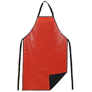 kilofly 1pc Vinyl Extra Long 43" Adjustable Waist Neck Ties Waterproof Apron