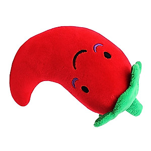 Red Chili Peppers Nearly Indestructible Tough Dog Chewing Toys Dog Chew Toys for Aggressive Chewers Rubber Teeth Cleaning Dog Rubber Puppy Toy for Training and