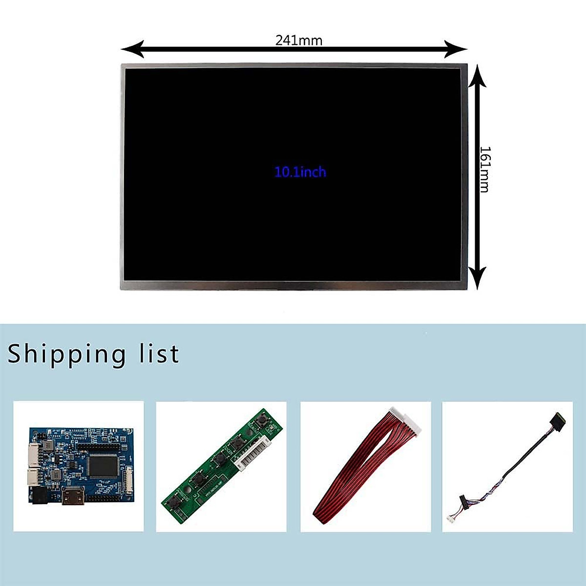 VSDISPLAY 10.1" 10.1 Inch B101EW05/LP101WX1-SLP2 1280X800 LCD Screen with HD-MI LCD Controller Board VS-TY2660H-V1