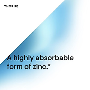 THORNE Zinc Picolinate 30 mg - Well-Absorbed Zinc Supplement for Growth and Immune Function* - 180 Capsules