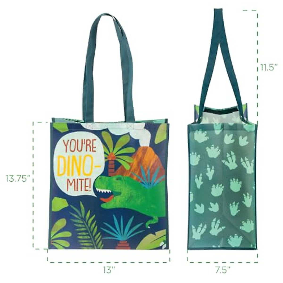 Stephen Joseph, Large Recycled Gift Bag with Handles, Kids, Reusable, Birthday Party Gift Bag, Shopping Bag