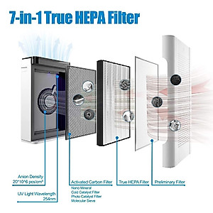 Airthereal Bundle | APH260 Air Purifier and 2-pack Medical Grade H13 True HEPA Spare Replacement Filters, Pure Morning