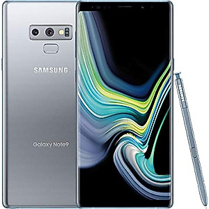 Straight Talk Samsung Galaxy Note 9 "Cloud Silver 128GB SM-N960U & A CDMA BYOD kit & A Samsung Charging Stand Plus A Installed Armor-Suit Full-Body Protector Bundle.