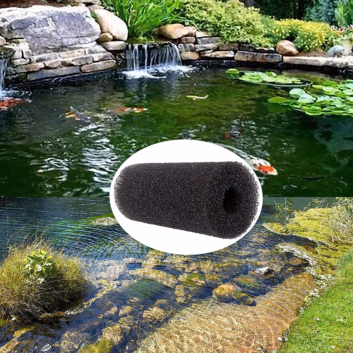 Delapan Pre-Filter Sponge Roll Fit for Beckett Pond G FR DP Pump, Part No 7209410 7137710, 6 Pack