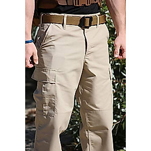 LAPG BDU Pants for Men, 6 Pocket Design BDU Tactical Cargo Pants, Lightweight Cotton Rip-Stop Fabric Pants, Charcoal, Medium/Regular