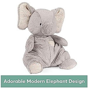 GUND Baby Oh So Snuggly Elephant Large Plush Stuffed Animal for Babies and Infants, Ash Grey, 12.5”