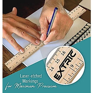 Rulers 36 Pack - Rulers 12 Inch, Rulers for Kids Great for School, Classroom - Wooden Ruler for Home and Office