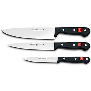Wusthof Gourmet Chef's Kitchen Set, 3 Piece, Black