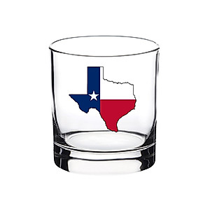 Rogue River Tactical Texas State Flag Old Fashioned Glass Gift For Texan