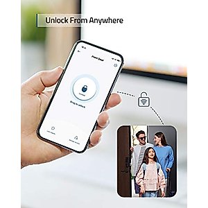 Certified Wi-Fi Bridge for eufy Security Smart Lock, Remote Wi-Fi Unlocking, Instant Notifications, Connect to The Google Assistant or Alexa, Official eufy Accessory.