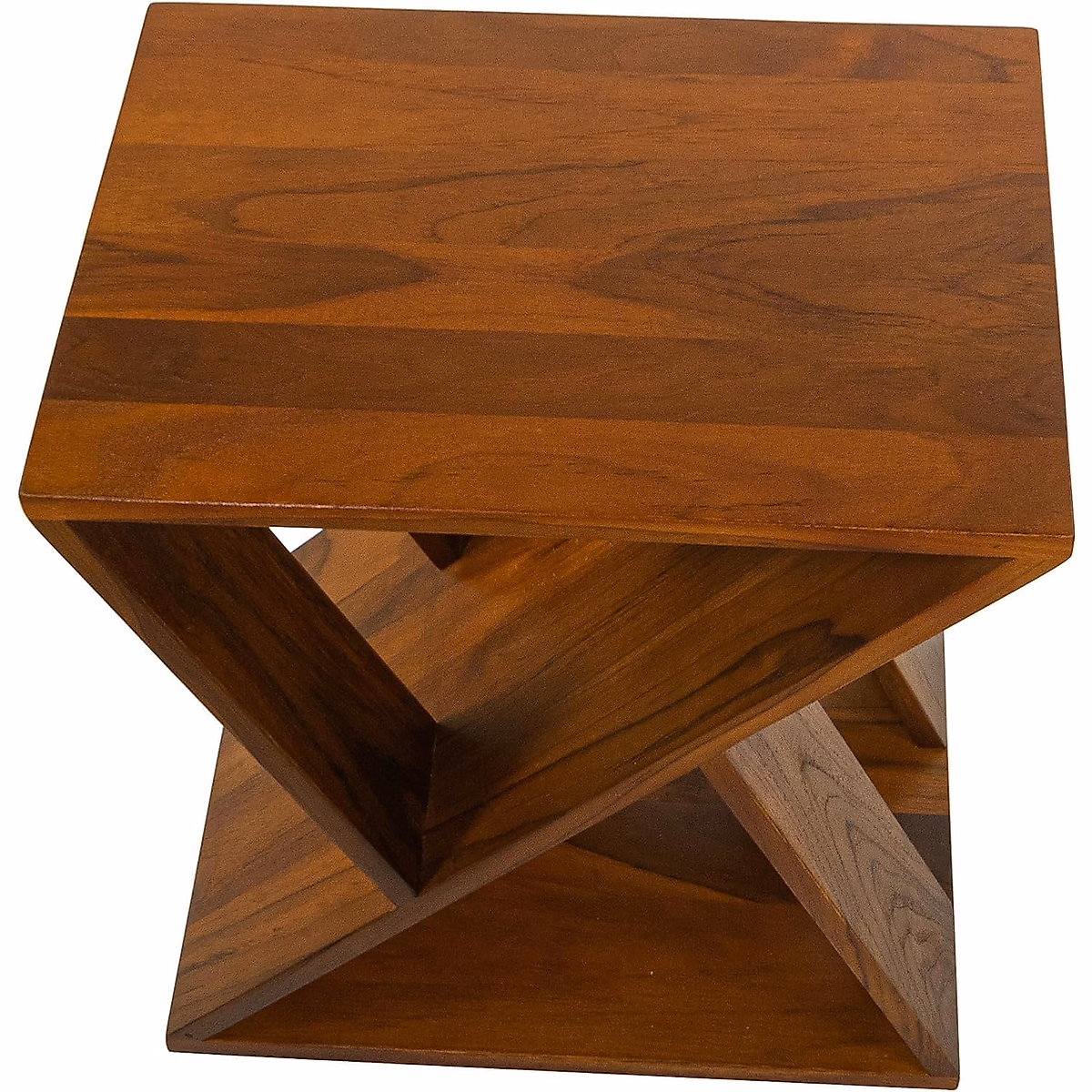 NORDIC STYLE TEAK Wood Shower and Spa Bench with Shelf, Indoor and Outdoor Use (Slatted Design)