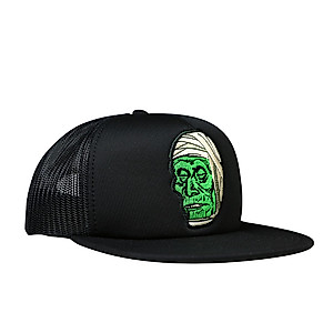 TOPSTONE Horror Mummy Patch Snapback Trucker Hat Black