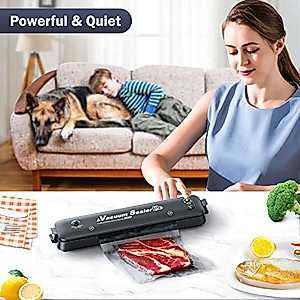 AllToU Vacuum Sealer, Food Saver Vacuum Sealer Machine, Sealer Machine Mini for Food Storage Dry and Moist Food Modes Compact,Mason Jar Vacuum Sealer