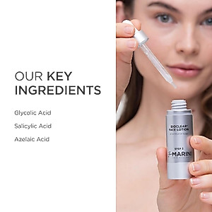 Jan Marini Skin Research Bioclear Face Lotion - Daily Face Moisturizer with Glycolic, Salicylic & Azelaic Acid - Dark Spot Support - Face Lotion for Oily & Normal/Combo Skin - 1 fl oz