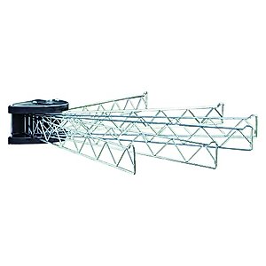 Stromberg Carlson Extend-A-Line 35" Long Versatile Swing Arm Drying Rack and Clothes Hanger with Swinging Towel Bar and Folding Clothes Hanger for RVs, Motorhomes, Campers & Home