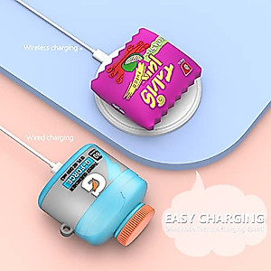 [3Pack]Cute Silicone Cover for Airpod Pro/Airpod Pro 2nd Generation,Sport Water+Bubble Gum+Purple Potato Funny 3D Food Protective Cases Accessories for Airpods Pro 1/2,Kawaii Case for Boys Girls Kids