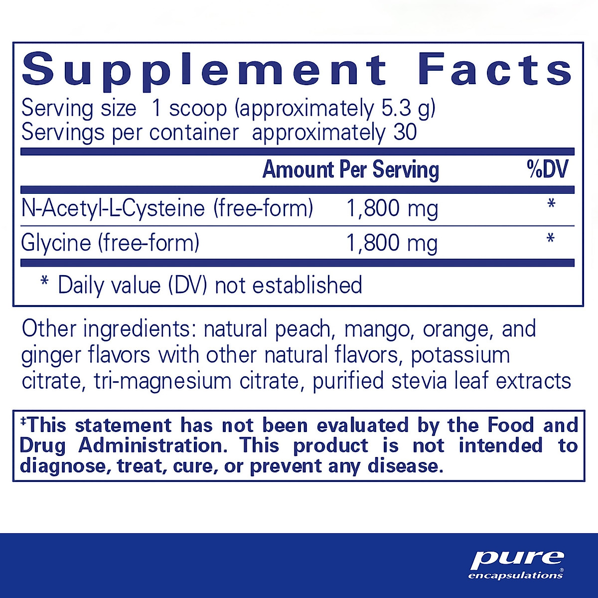 Pure Encapsulations NAC + Glycine Powder - Immune Support, Detox Cleanse & Glutathione Production* - Conditionally Essential Amino Acids - Gluten Free & Non-GMO - 5.6 oz