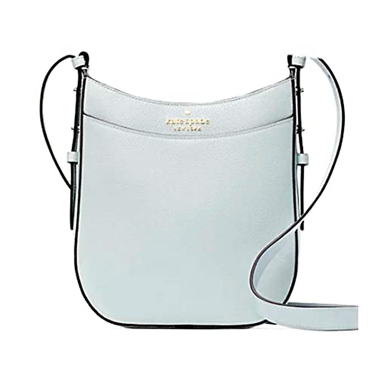 Kate Spade Leila Pebbled Leather Crossbody Purse (Hazy morning)