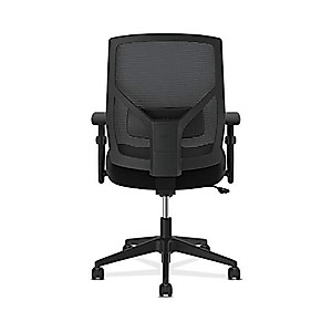 HON Crio High-Back Task Chair - Fabric Mesh Back Computer Chair for Office Desk, in Black (HVL581)