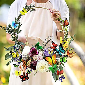 PARLAIM 104PCS Butterfly Wall Decals for Wall-3D Butterflies Wall Stickers Butterfly Decoration Butterflies Decoration Removable Mural Decals Home Decoration for Kids Nursery Bedroom Living Room Decor