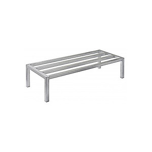 Focus Foodservice FHADR36248 Heavy Duty Dunnage Rack, 36" x 24" x 8", 2500 lbs Capacity, 5 Support Bars