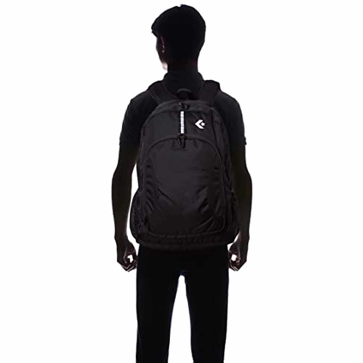 Converse Team Daypack Backpack, Water Repellent, Reflector Function, Capacity: 9.9 gal (37 L), Black