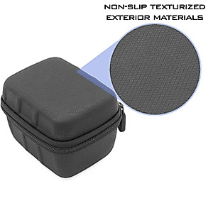 CASEMATIX Card Deck Box for Up to 200 Cards - Hard Shell Playing Card Case with Non-Scratch Fabrics and Metal Carabiner Compatible with Magic The Gathering and Other TCGs, Case Only