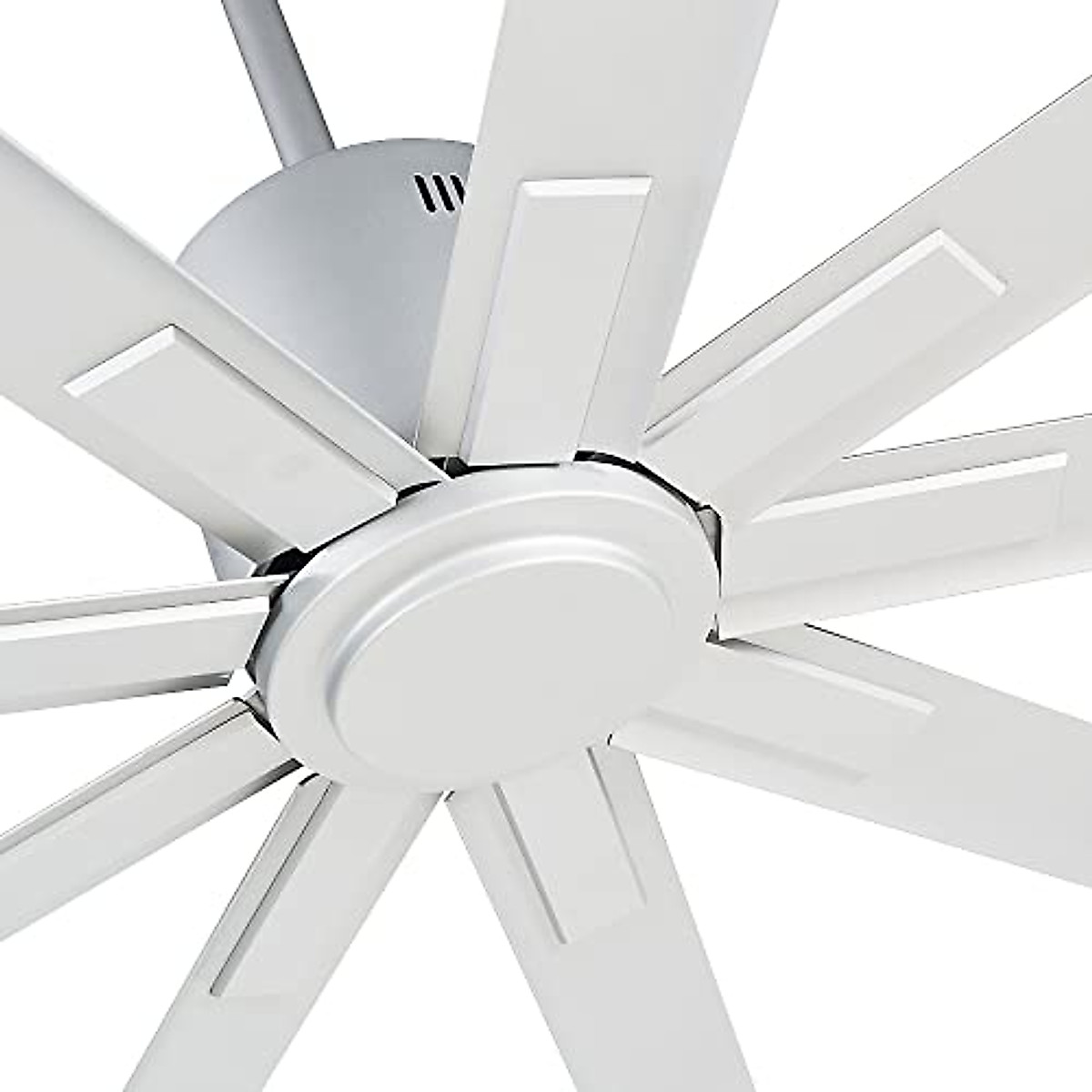 BiGizmos 84 Inch Industrial DC Motor Ceiling Fan, Damp Rated Indoor or Covered Outdoor Ceiling Fans for Home or Commercial, Porch Patio Warehouse Restaurant, 6-Speed Remote Control