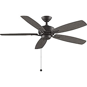 Fanimation Aire Deluxe - 52 inch - Matte Greige with Weathered Wood Blades