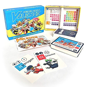 Science Ninjas : Valence Card Game- Advanced Chemistry + Simple Rules + Ninjas! Teach Kids How Molecules Form and Chemicals Interact!