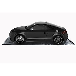 TruContain Containment Mat for Snow Ice Water and Mud -Garage Floor Mat (7'9"x16')