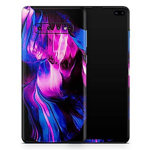 DesignSkinz Liquid Abstract Paint V49 Protective Vinyl Decal Wrap Skin Cover Compatible with The Samsung Galaxy S20 (Screen Trim & Back Glass Skin)