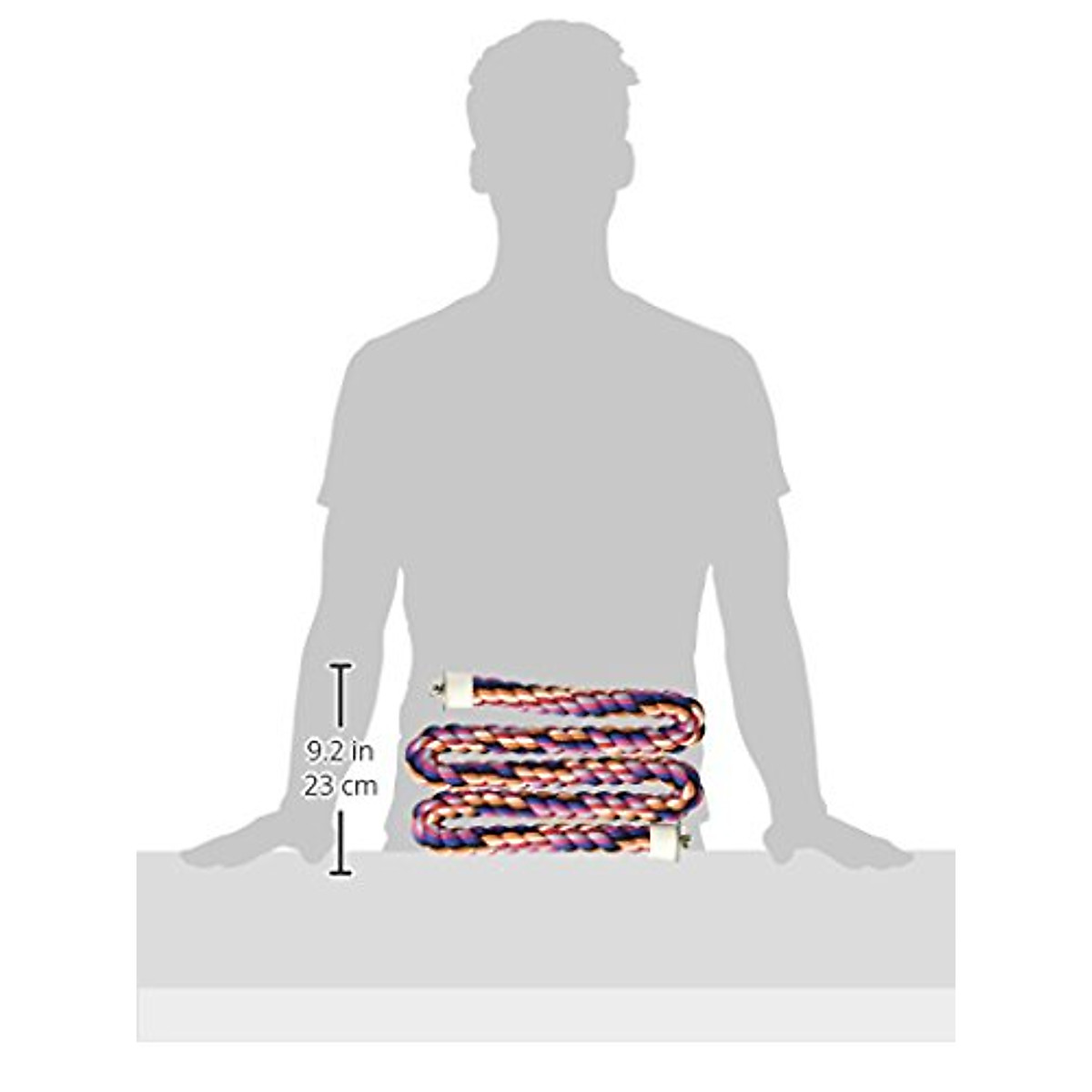 Paradise Toys Cotton Zig Zag Perch, 1 1/4-Inch by 64-Inch Max