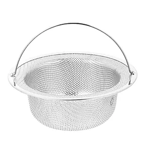 Uonlytech Filter Sink Catcher Drain Kitchen Sink Strainer with Handle Kitchen Hair Kitchen Sink Strainer Stopper Sink Food Catcher Bath Sink Kitchen Accessories Tub Protector Stainless Steel