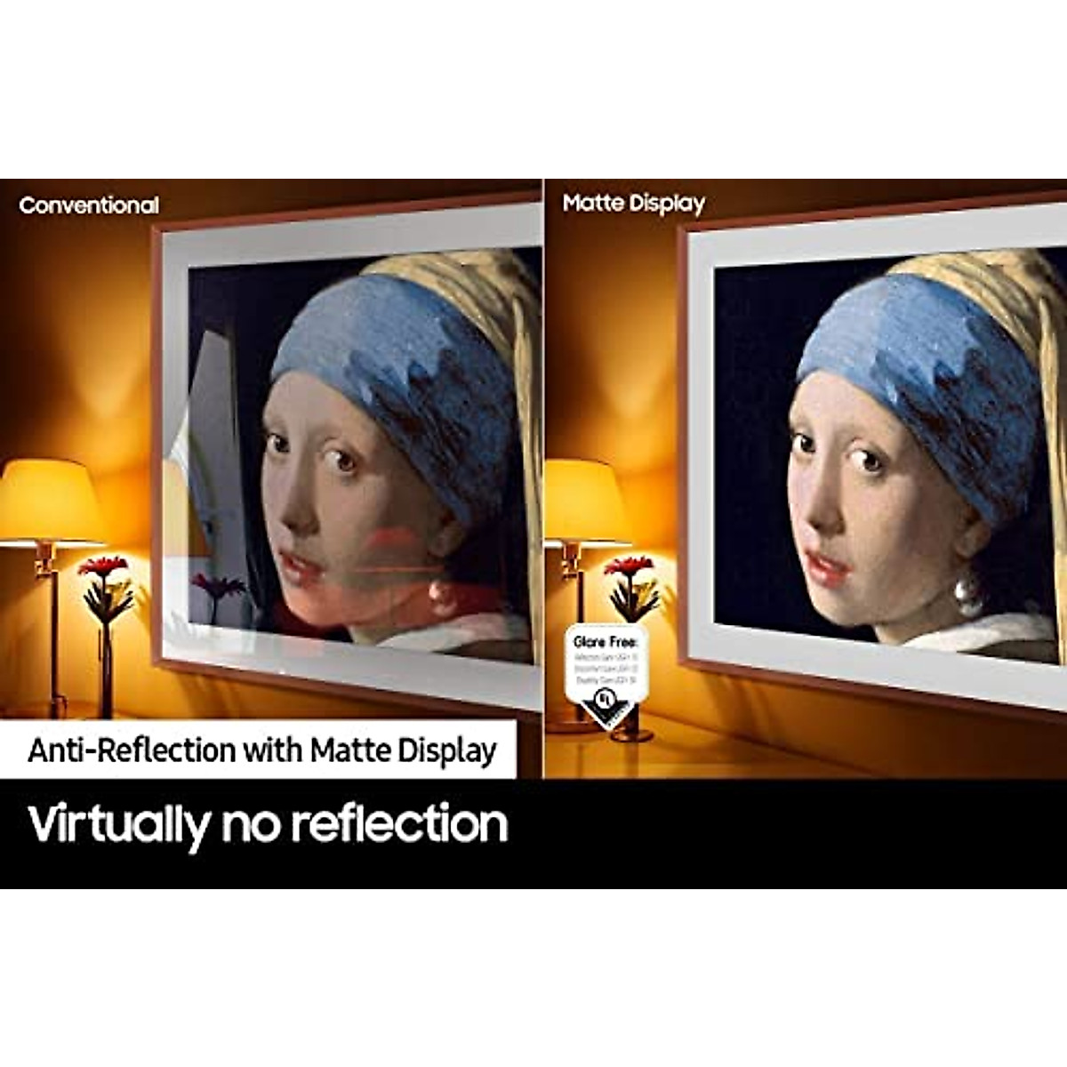 Samsung QN75LS03BAF 75-Inch Class QLED 4K LS03B Series The Frame Quantum HDR Smart TV 2022 QN75LS03BAFXZA Includes Free 2 Year-Warranty