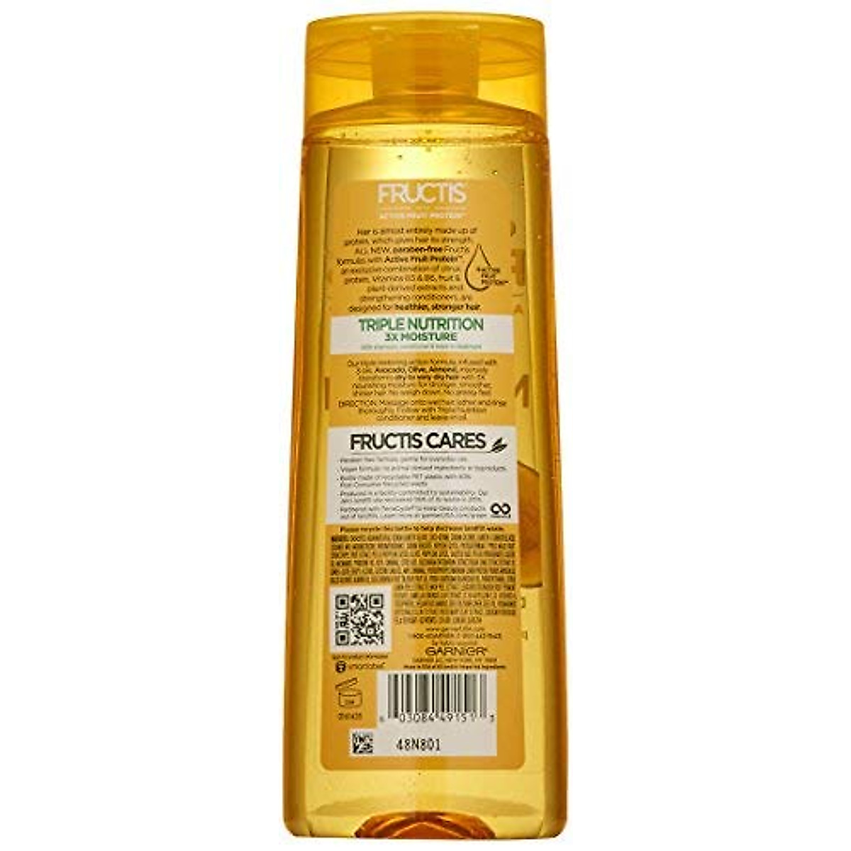 Garnier Hair Care Fructis Triple Nutrition Shampoo, 12.5 Fluid Ounce