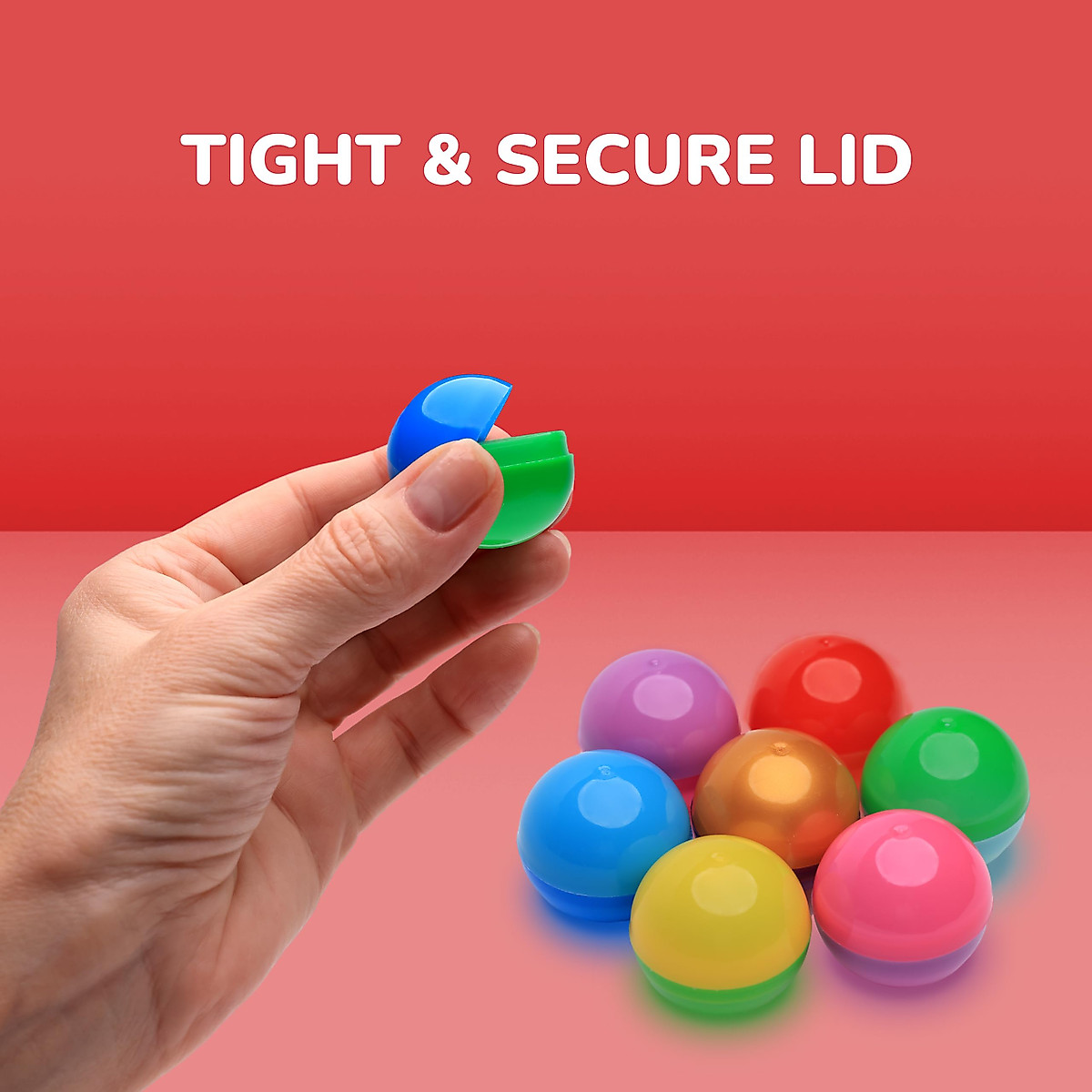 Capsule Vending Machine Colored Round Capsules Empty 250pcs 1.26 inch - Gumball Machine Capsules Bulk Party Favor Containers - Easter Basket Stuffers Birthday Gifts Pinata Stuffers DIY Craft Supplies