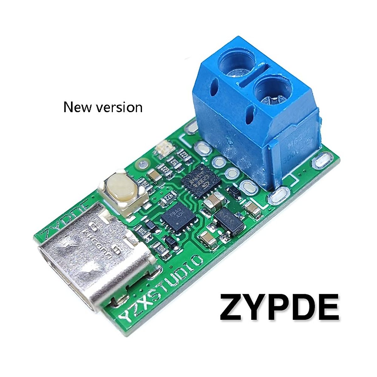 Acxico 1Pcs Type-C USB-C PD2.0 3.0 to DC USB Decoy Fast Charge Trigger Poll Detector Charging Module (ZY12PDN with Screw Terminal)