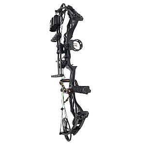 SAS Feud X 30-70 Lbs 19-31" Draw Length Compound Bow Pro Package for Hunting Field Target (Black)