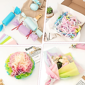 Simetufy 120 Sheets Tissue Paper for Gift Bags, 8 Colors 20 x 20 Inch Art Tissue Paper Bulk, Gift Wrapping Tissue Paper for Crafts, Holiday, Birthday, Halloween, Christmas and DIY Project