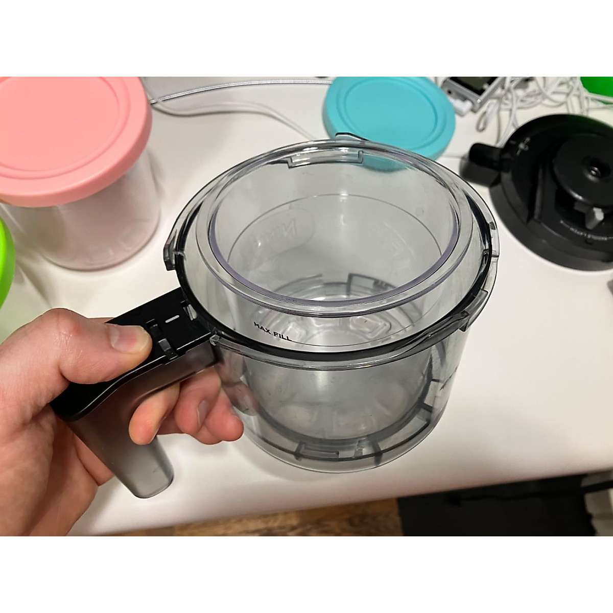 Pints for Ninja NC301 CREAMi Ice Cream Maker,for Ninja NC299AMZ NC300 & NC301 Creami Deluxe Pints 4 Pack 16oz Creamy Icecream Containers Cups Jars Tubs Canisters Set, Compatible with Ninja Ice Creami