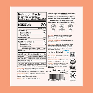 Your Super Gut Restore Superfood Powder – Organic Plant Based Powder with Probiotic Blend, Tropical Superfruit Drink Mix with Digestive Enzymes for Gut Health (30 Servings)