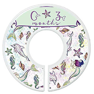 Mumsy Goose Nursery Closet Dividers Closet Organizers Baby Girl Clothes Dividers Mermaid