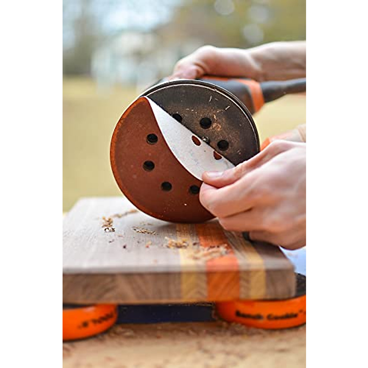Gator 5" Random Orbit Hook & Loop Red Resin Aluminum Oxide Sanding Discs, 8-Hole, 80 Grit, 50 Pack