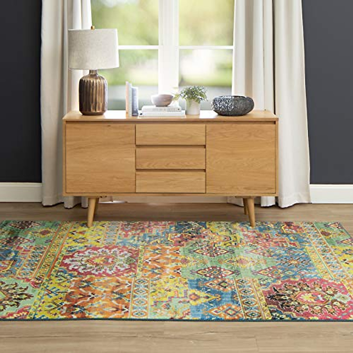 Mohawk Home Plano Area Rug, 5 ft x 8 ft, Multi