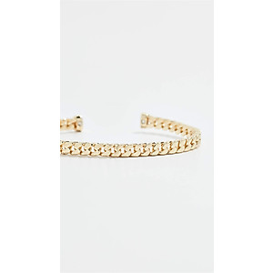 SHASHI Women's Chain Cuff Bracelet, Gold, One Size