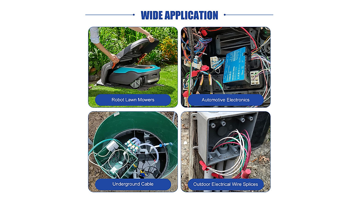 Electrical IDC 314-BOX Pigtail 3 Wire Connectors, EEEkit Self-Stripping ...
